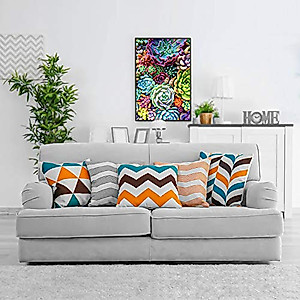 5D Diamond Painting Succulents Kits,Most Popular DIY Decoration, Used for Bedroom, Dining Room, and Home Decoration. 5d Square Diamond Painting, Gift for Parents and Children (12/16) inch