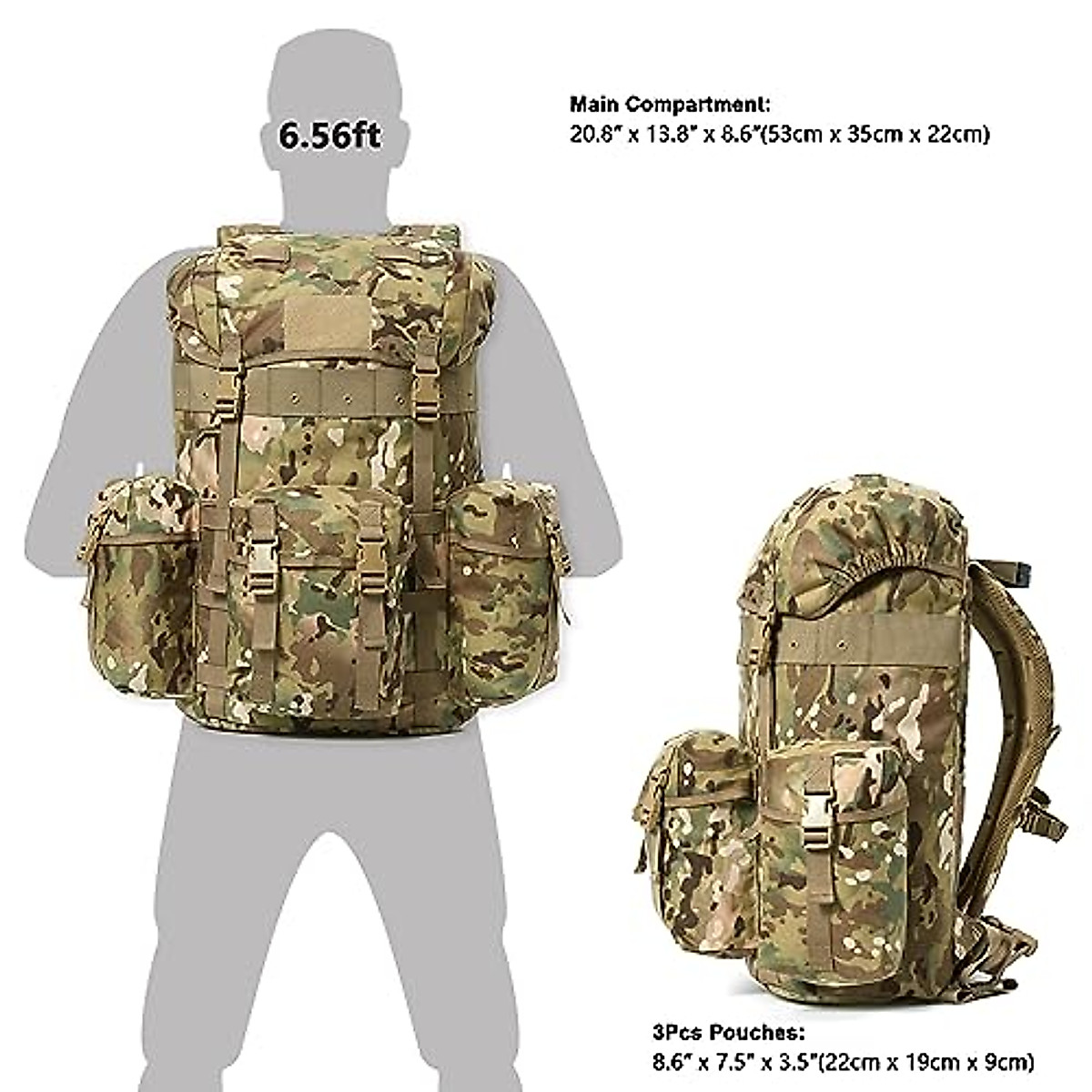 MT Military ALICE Pack Internal frame Army Survival Combat ALICE Rucksack Backpack
