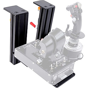 Meza Mount-Set of 2 Hotas Desk Mount for The Flight Sim Joystick Mount Compatible with Thrustmaster Warthog/WinWing Orion 2,Adjustable height and position Hotas Mount,Flight Joystick Mount