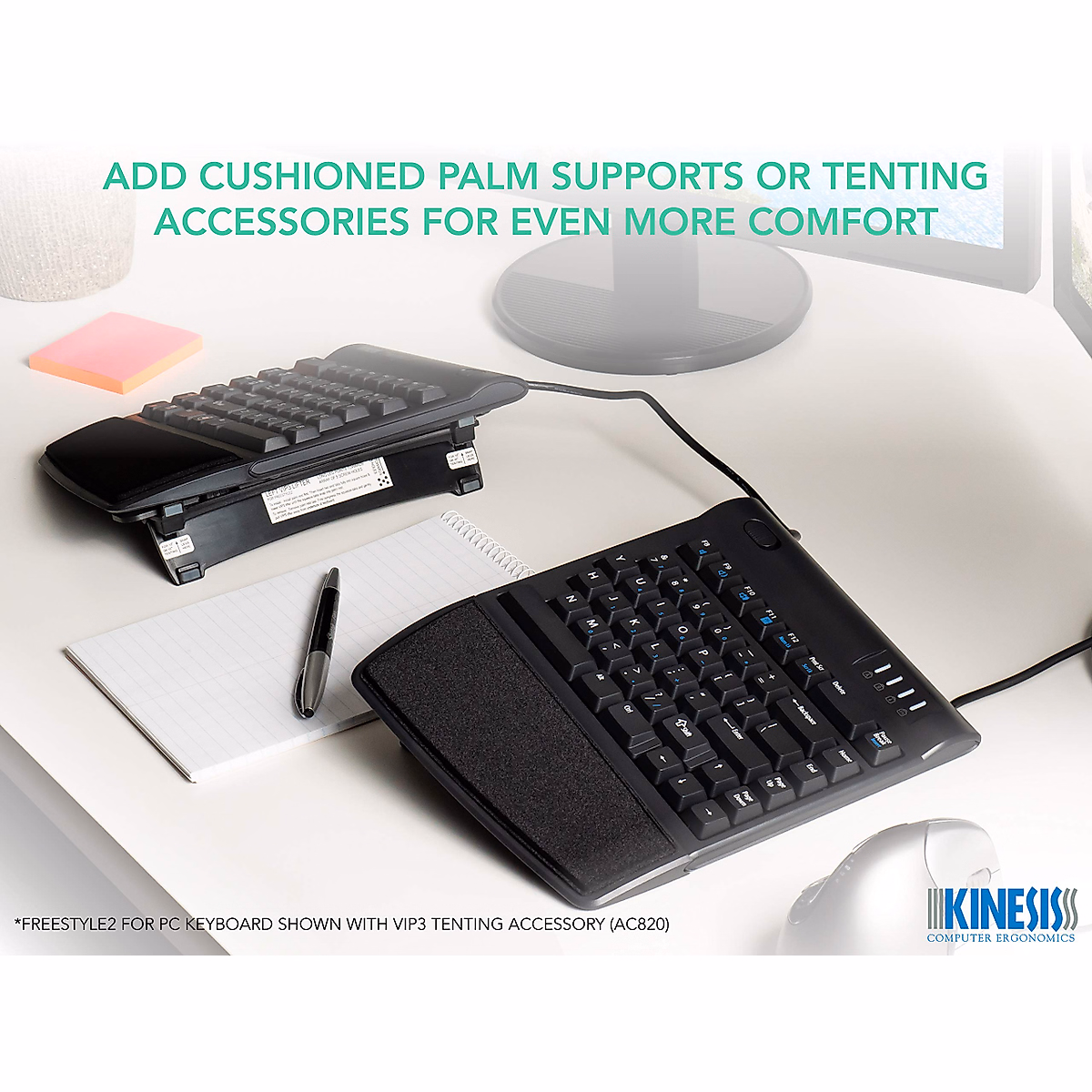 KINESIS Freestyle2 Ergonomic Keyboard for PC (9" or 20" Separation) (9" Separation)