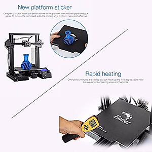 Official Creality Ender 3 3D Printer Fully Open Source with Resume Printing All Metal Frame FDM DIY Printers with Resume Printing Function 220x220x250mm