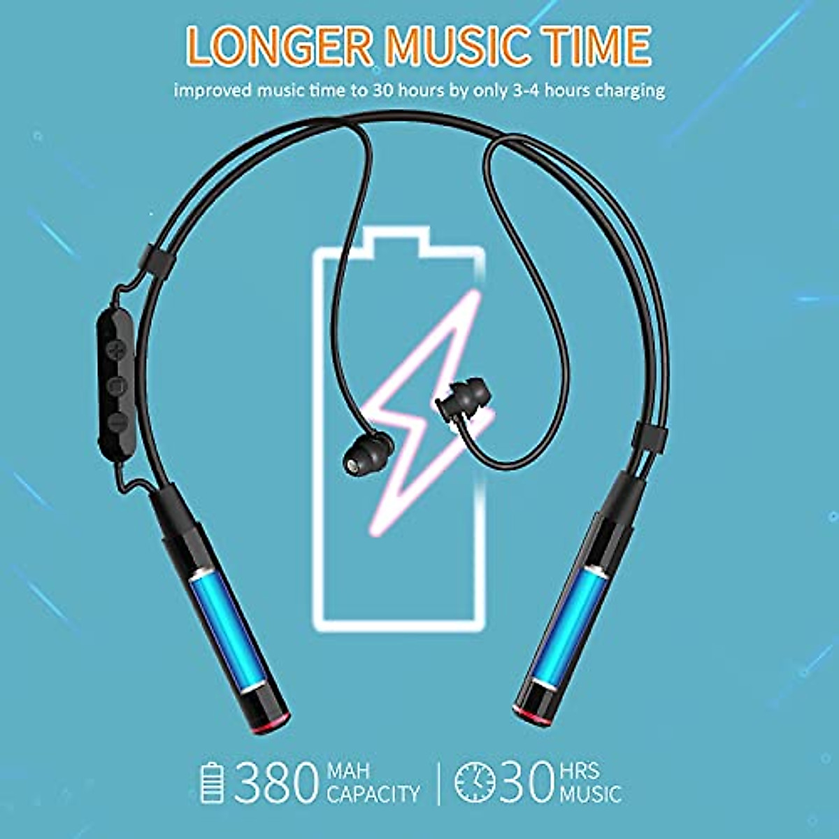 SICCOO Bluetooth Sleep Headphones Wireless Earbuds Soft in-Ear for Sleeping, 30 Hours Music Time Headsets for Insomnia,Side Sleeper - Black