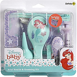 Disney Baby - Infant Health & Grooming Kit 10pc Set Includes: Brush, Comb, Nail Clippers, Medicine Syringe, Nasal, and Carry Case, Ariel
