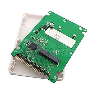 ChenYang mSATA Mini SATA SSD to IDE 44Pin 2.5 inch Hard Disk Case Enclosure Box White for Notebook Laptop