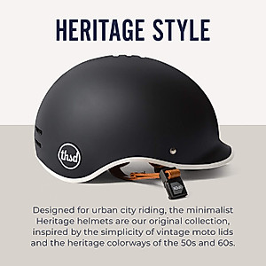 Thousand Heritage Collection, Adult Bike Helmet, CE Safety Certified, Carbon Black, Large