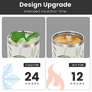 Riley Joy 40 oz 2.0 Stainless Steel Tumbler with Leak-Proof Lid and Straw, Double-Wall Vacuum Insulated Travel Mug for Coffee, Iced Tea, or Water - Ideal for Commutes and Outdoor