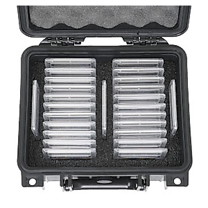 Case Club 25-41 Graded Card Slab Carrying Case - Slotted Storage Fits PSA/BGS/FGS Graded Slabs - Sports/Trading Collector Box for Graded Cards - Travel Holder for Slabs/Sleeves/Loose Cards