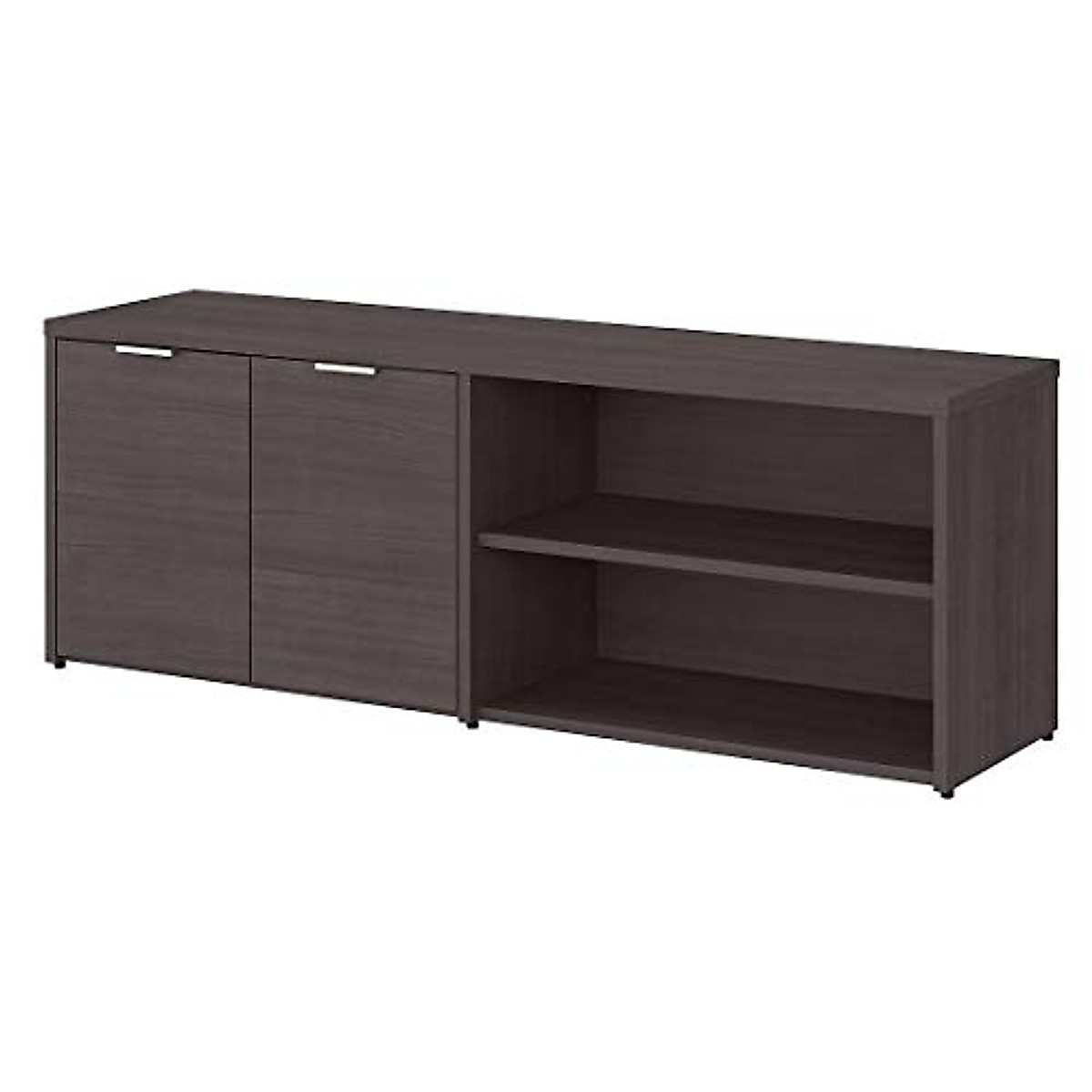 Bush Business Furniture Jamestown Low Storage Cabinet with Doors and Shelves, Storm Gray