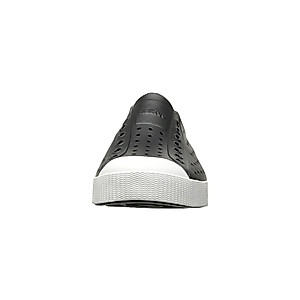 Native Shoes, Jefferson, Lightweight Sneaker for Adults, Jiffy Black/Shell White, 7 M US Women/5 M US Men