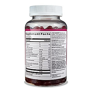 Amazon Basics Adult Multivitamin, 150 Gummies, 75-Day Supply, Mixed Berry & Cherry (Previously Solimo)