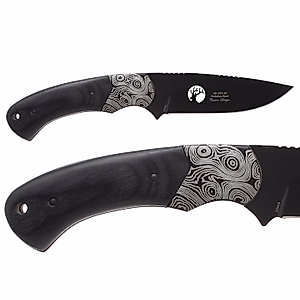 NDZ Performance Elk Ridge 8.3" Pakkawood Handle Fixed Stainless Steel Blade Hunting Knife ER-200-09BR Laser Engraved US Army 82nd Airborne