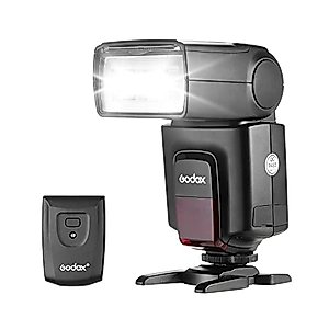 GODOX TT520ⅡUniversal On-Camera Flash Electronic Speedlite + AT-16 2.4G Wireless Trigger Transmitter Guide Number 33 S1 S2 Modes Replacement for Canon Nikon Pentax