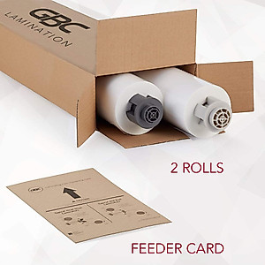 GBC Thermal Laminating Film, Rolls, Nap I, Ultima 65 EZ Load, 1.5 Mil, 25" x 500', 2 Pack (3000004EZ)