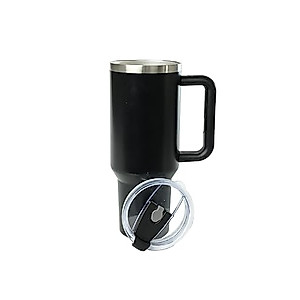 Sip+Sea Cayman 40 oz Stainless Steel Tumbler with Handle, Lid, and Straw | Double Wall Vacuum Insulated