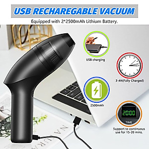 Hayousui 4.3Kpa Keyboard Vacuum Cleaner Mini：Handheld Computer Vacuum Cordless for Car Laptop Sewing Machine Portable Keyboard Vac USB Desk Crumbs Dust Cleaners