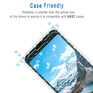 HPTech (2 Pack) Designed for Google (Pixel 3) Tempered Glass Screen Protector, Anti Scratch, Bubble Free