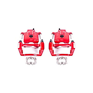 Power Stop Rear S4804 Pair of High-Temp Red Powder Coated Calipers for Rainier, SSR, Trailblazer, Trailblazer EXT, Envoy, Envoy XL, Envoy XUV, Ascender, Olds Bravada, Saab 9-7x [Model Specific]