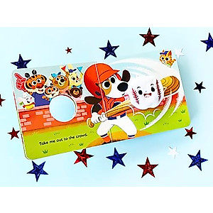Baseball! Children's Finger Puppet Board Book for Babies and Toddlers