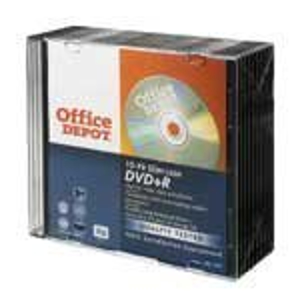 Office Depot DVD+R 10-pack w/ Jewel Case