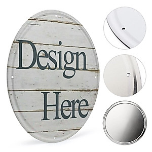 PPFINE Custom Round Metal Tin Sign Rustic Wall Decor Round Wreath Sign, for Home Garden Kitchen Bar Cafe Wall Decor,Gift Ideas