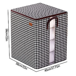 Visual Clothes Storage Bag, Wardrobe Sorting Storage Box Portable Storage Bag Winter Quilt Storage Box