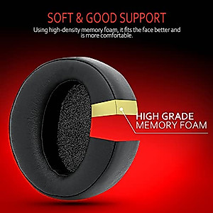 Replacement Earpads for Sony MDR-XB950BT, Compatible with MDR-XB950BT, Compatible with MDR-XB950B1 Over-Ear Headphones, Soft Protein Leather Memory Foam Cushions by Krone Kalpasmos