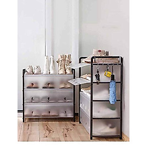 N/A Simple Dormitory Bedroom Space Multi-Layer Shoe Rack Multi-Function Household Dust-Proof Artifact Storage Shoes Rack