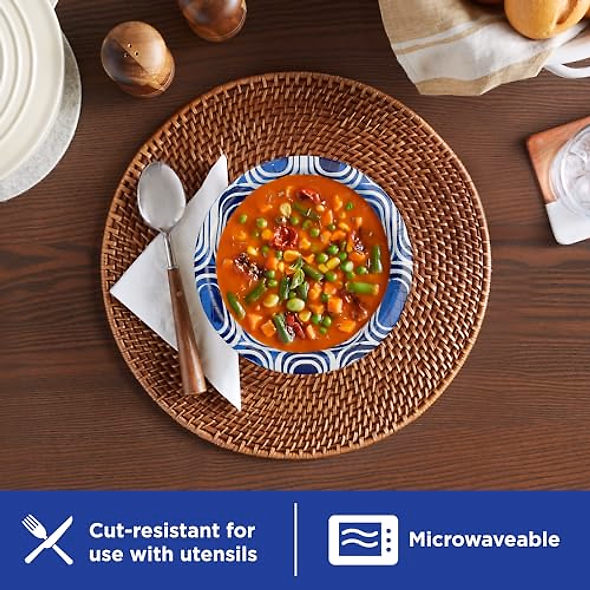 Dixie Ultra, Large Paper Bowls, 20 Oz, 26 Count, Microwave Safe, Compostable, Disposable Bowls Great For Breakfast, Lunch, And Dinner Meals
