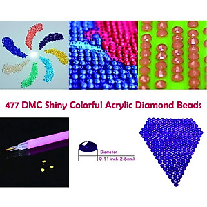 BLuen Diamond Painting Kits for Adults Red Dragon Full Drill Diamond Dots Paintings with Diamonds Gem Art Decor - 16X16 Inch