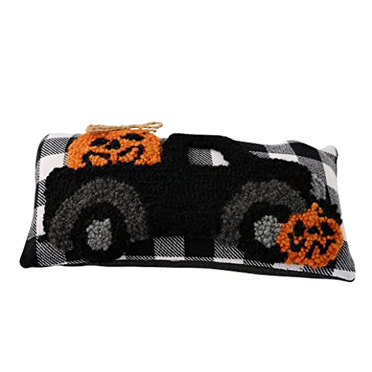 Mud Pie Halloween Mini Hook Pillow, 1 Count (Pack of 1), Truck
