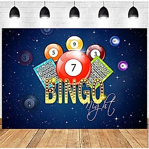 Billiard Backdrop for Bingo Party Decoration Children Theme Design Photo Background Supplies 7X5Ft Vinyl