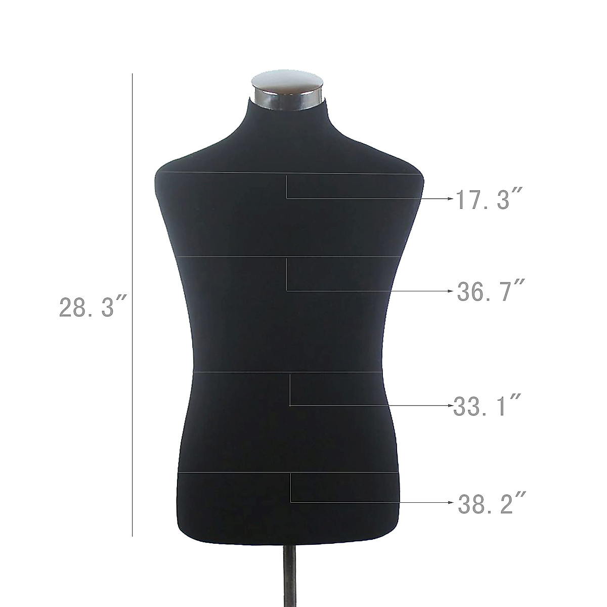 FixtureDisplays® Mannequin Adult Male Display Body Bust Forms Maniki 13793