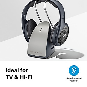 Sennheiser RS120 II On-Ear Wireless RF Headphones with Charging Cradle