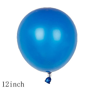 Chaungfu Balloons, 11 pcs Foil Balloons 5 Year Old for 5st Birthday Party Supplies Decoration, Confetti Balloon Kids Years (5th, Blue)