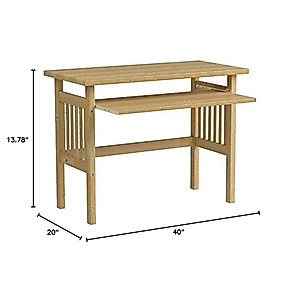 Winsome Wood Mission Home Office, Natural, 40.0 x 20.0 x 30.0