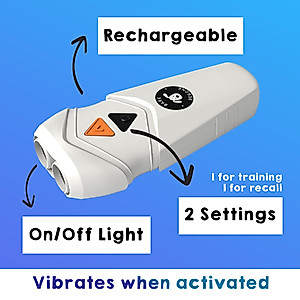 NEW 2024 Bark Begone Rechargeable Dog Trainer - Anti Barking Dog Device - New and Improved Ultrasonic Emitter - Bark Collar Alternative - Dog Bark Deterrent Device - Long Range - Correct Poor Behavior