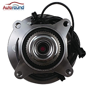 Autoround 515169 [2-Pack] 4WD Front Wheel Bearing and Hub Assembly fit for 2015-2017 Ford F-150, Fit Driver/Passenger Side, 6 Lug W/ABS