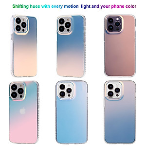 Goodon for iPhone 13 Pro Max Case with Bumper, Fashionable Design for Women Girls,[Military Grade Drop Protection] Shockproof Protective Luxury Aesthetic Phone Cover 6.7 inch, Gradient Color