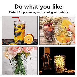 OAMCEG 16 Pack 8 OZ Mason Jars with Lids Regular Mouth Canning Jars, 100% Recycled Glass Bottles for Regular Mouth Mason Jars, Ideal for Juice, Jam, Honey and Spice, Honey, Baby Foods