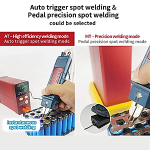 ZWJABYY Industrial Energy Storage Battery Welding Machine,801D Battery Spot Welder,12Kw Pulse Spot Welder,Mini Portable Precision Battery Welding Equipment 110V-220V