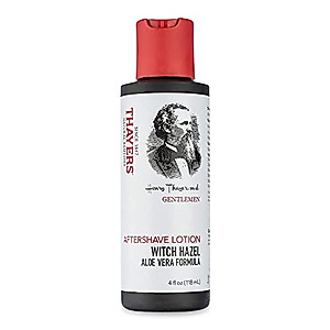 THAYERS Gentlemen's Collection Aftershave Lotion with Witch Hazel & Aloe Vera, 4 Ounce