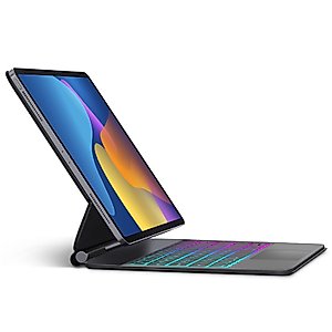 Magic Keyboard Case for iPad Air 11 inch M2 2024 & iPad Pro 11 Inch (4th/3rd/2nd/1st Gen), iPad Air 5th/4th Generation Case with Keyboard, Floating Cantilever Stand, Multi-Touch Trackpad, Backlit Keys