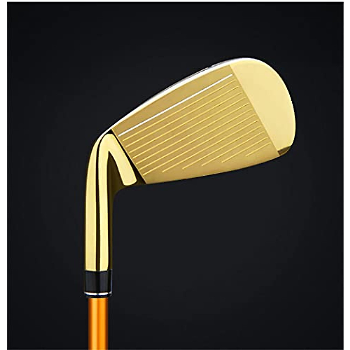 Golf Club Iron Men NSR3#7 Irons Right Handed Professional Practice Pole Stainless Steel Head Mens 37'' Golf Club Putter Golf Driver (Black,Steel Rod)