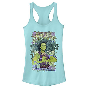 Dungeons & Dragons Women's Marvel Juniors' Hulk Nouveau Racerback Tank Top, Cancun