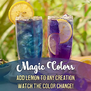 Ancient Choice - Butterfly Pea Flower Powder (4 ounce) | Blue Matcha Tea | Ceremonial (Highest) Grade | Adaptogenic Raw Culinary | Natural Food Coloring | Thai Non-GMO | Vegan