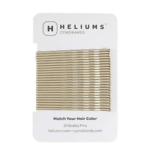Heliums Large Bobby Pins - Light Ash Blonde - 2.5 Inch Extra Long Wavy Hair Pins - 24 Pack