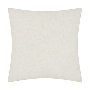 JWH Christmas Flower Pillow Cover Decorative Stereo Poinsettia Throw Pillow Green Leaf Accent Pillow Case Winter Holiday Cushion for Home Bed Living Room Couch Decor Sham 18x18 Inches Beige Red