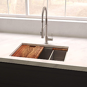 ZLINE 27" Garmisch Undermount Single Bowl Scratch Resistant Stainless Steel Kitchen Sink with Bottom Grid and Accessories (SLS-27S)