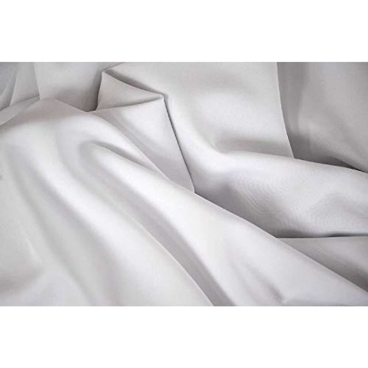 60" Wide (5ft Wide) x 100 Yards Roll -WHITE Polyester Fabric, Visa Polyester, Polyester Poplin, Polypoplin