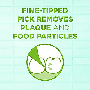 GUM Angled Floss Picks, Perfect for Tight Teeth, Extra Strong Shred-Resistant Dental Floss, Angled for Easy Reach, Dental Flossers for Adults, Fresh Mint Flavor, 75ct (4pk)